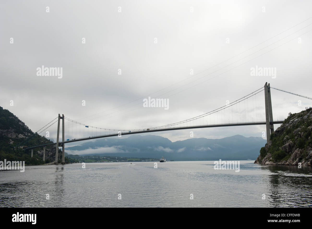 A bridge connecting two islands in Norway Stock Photo - Alamy