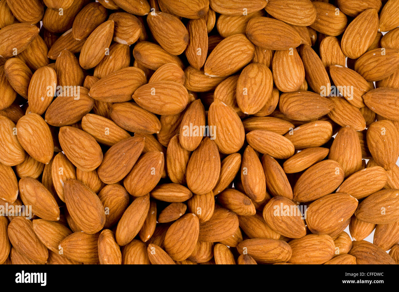 Almonds top view Stock Photo - Alamy