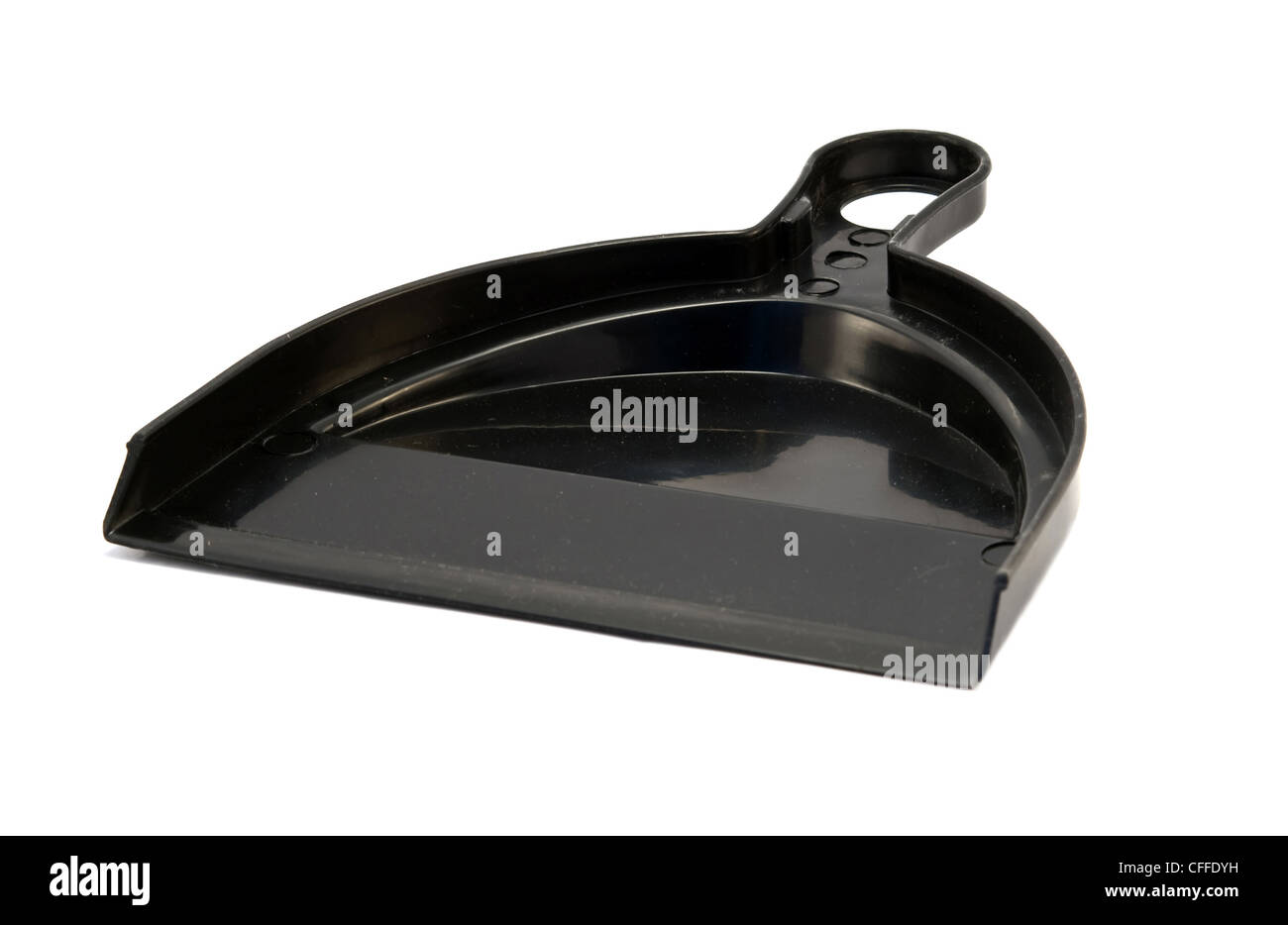 black dustpan on a white background Stock Photo - Alamy