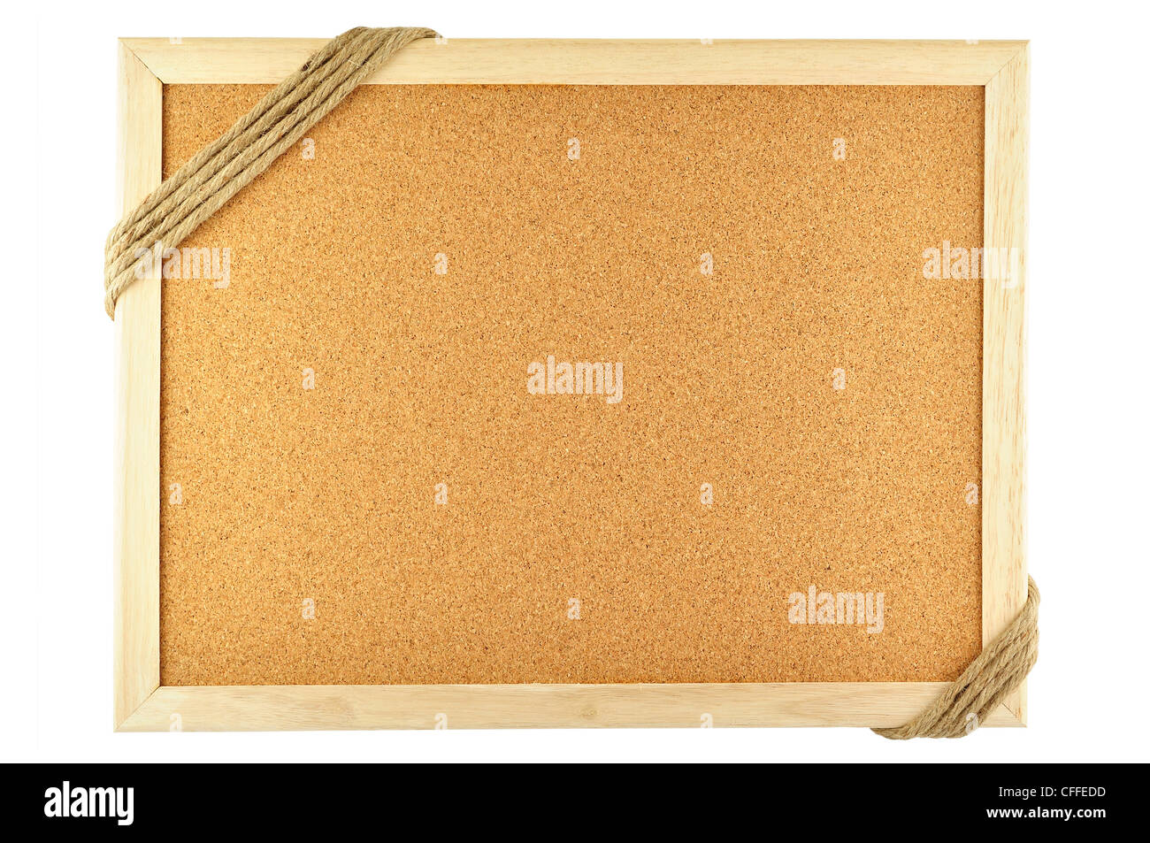 cork notice board and rope Stock Photo - Alamy