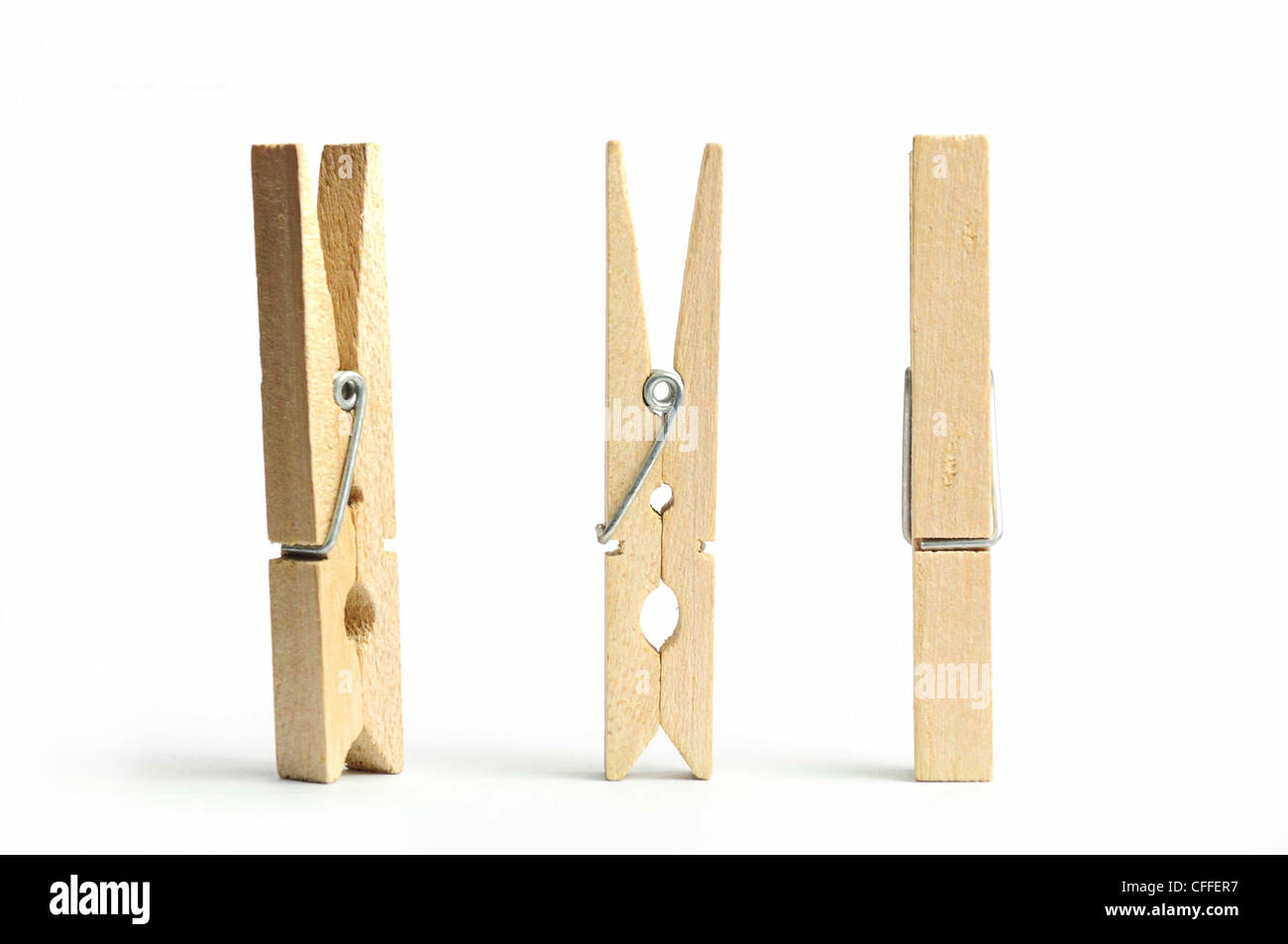 wooden clothes pin with Path Stock Photo - Alamy