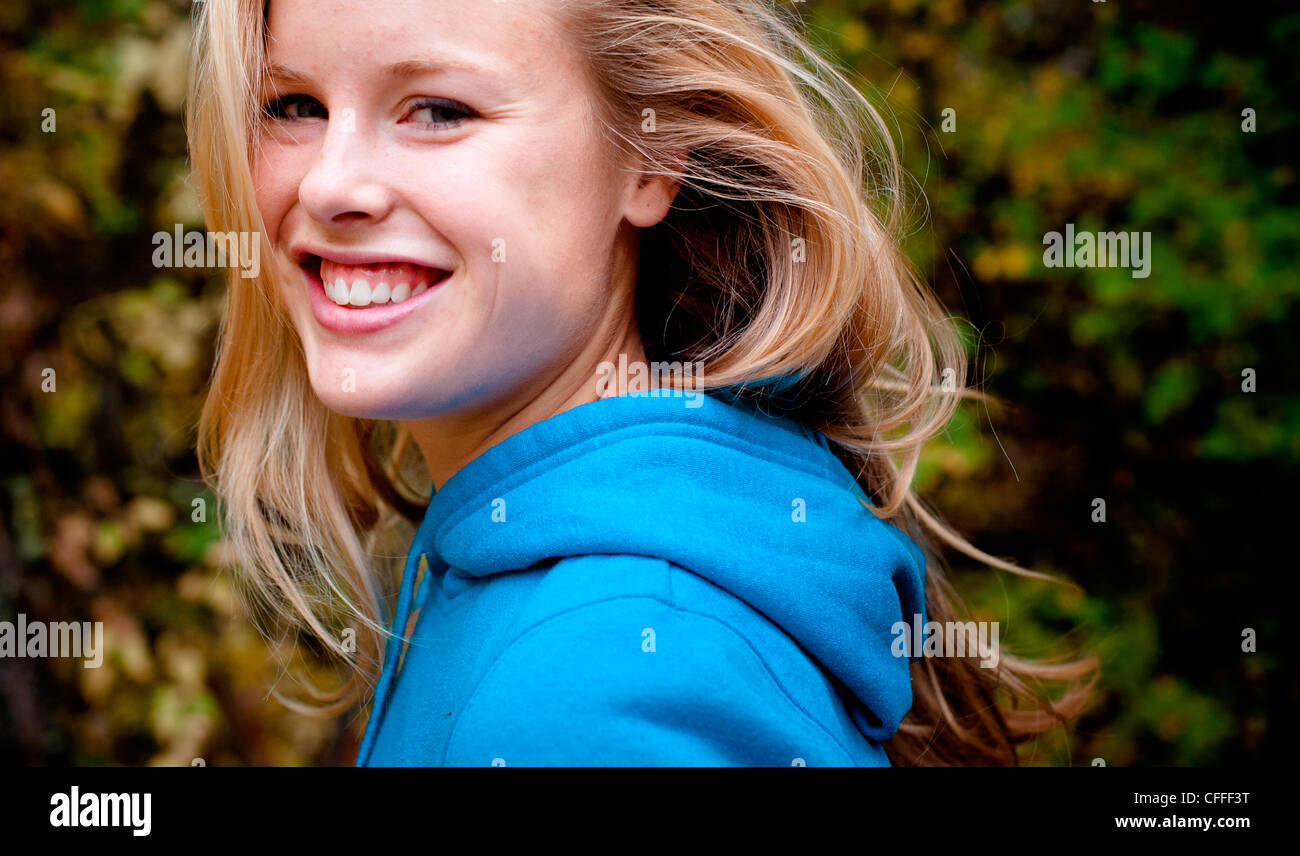 Female smiles hi-res stock photography and images - Alamy