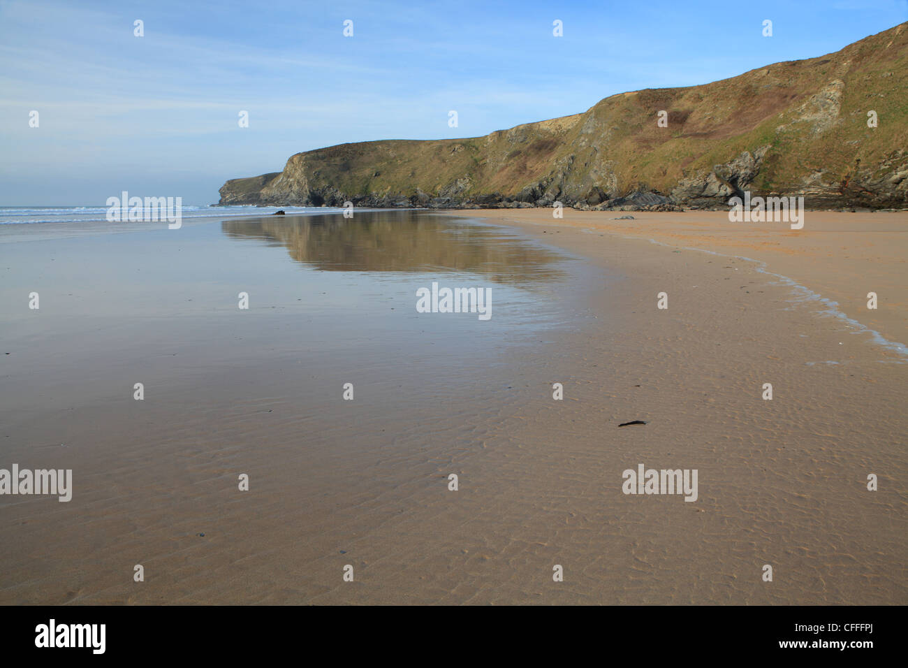 Watergate Bay, near Newquay, North Cornwall, England, UK Stock Photo ...