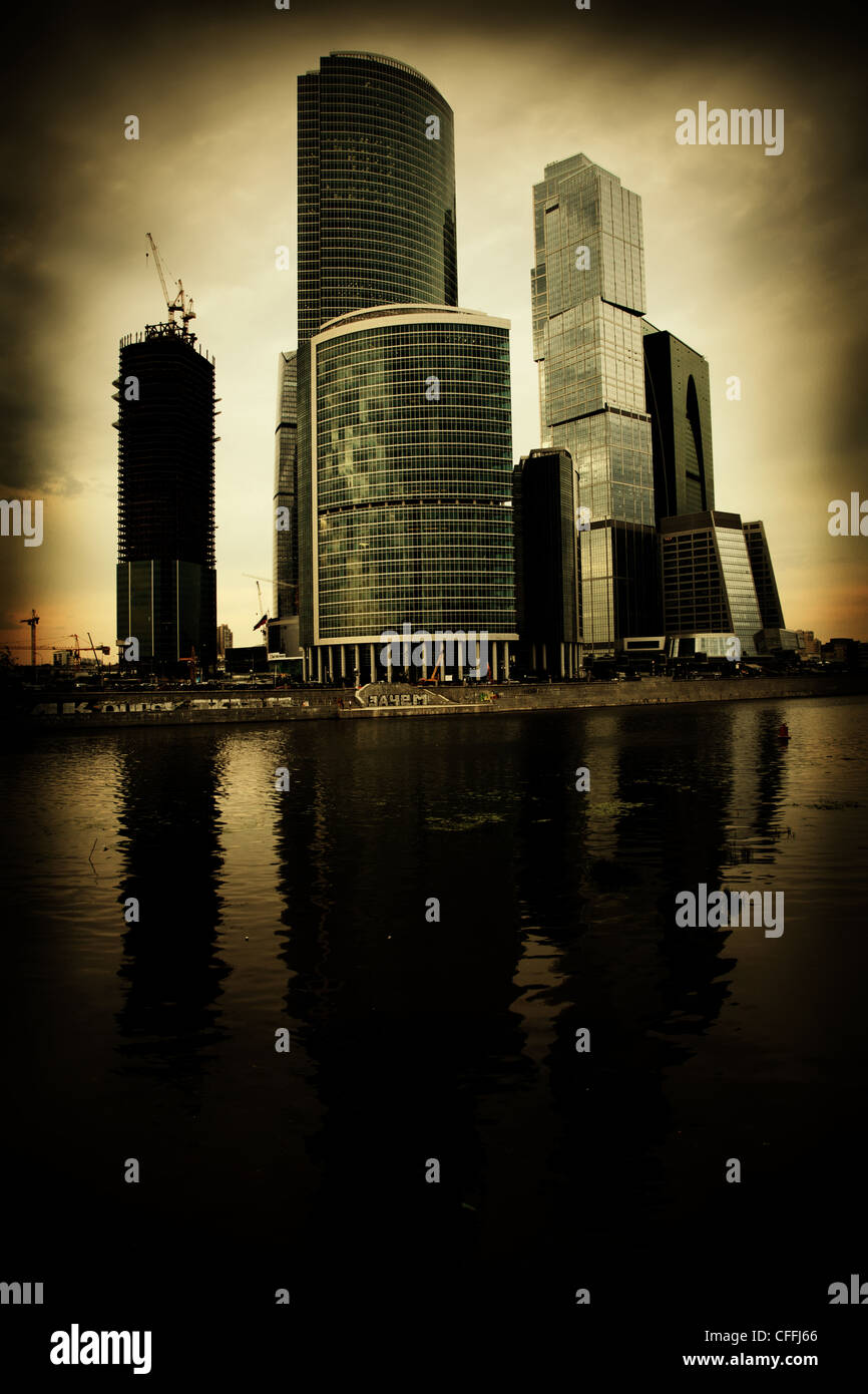 Downtown. "Moscow City" Complex. Moscow, Russia Stock Photo - Alamy