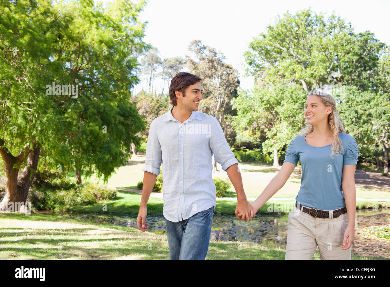 Through park hi-res stock photography and images - Alamy