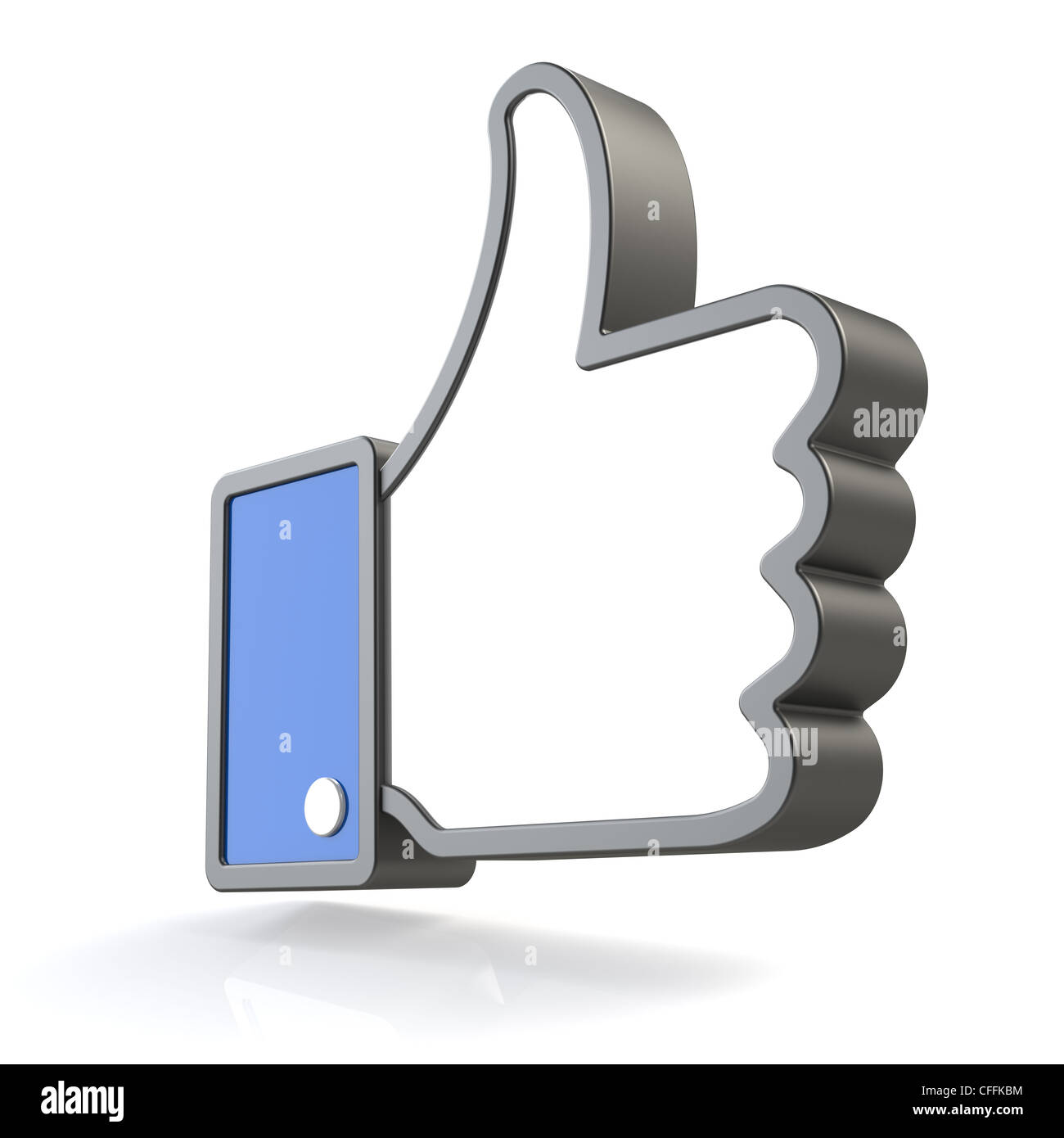 Like Symbol. Plastic texture. White background Stock Photo - Alamy