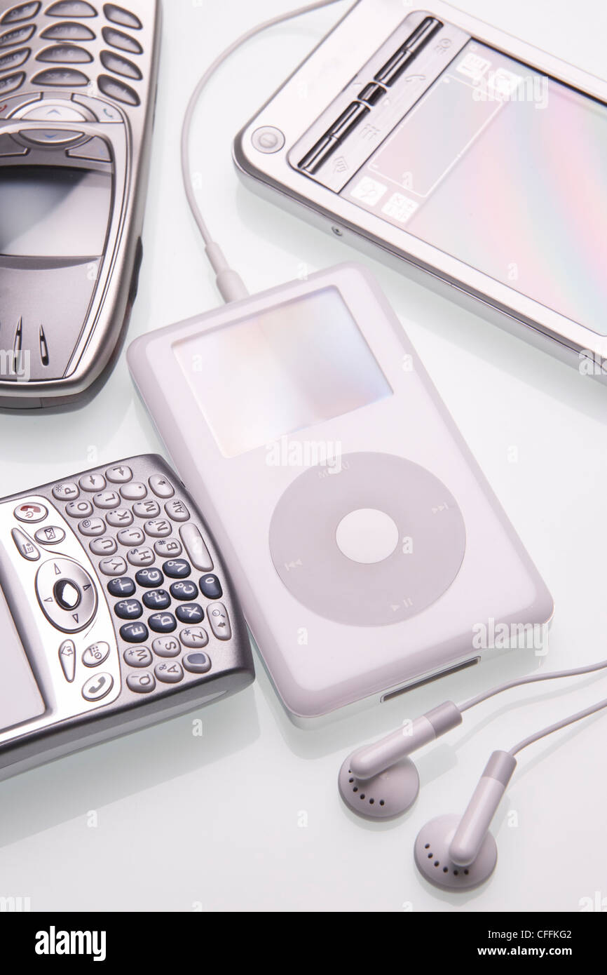 Collection of Electronic Gadgets Stock Photo - Alamy