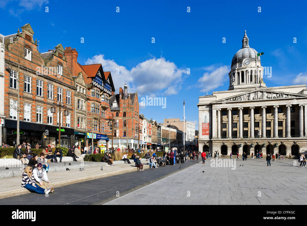 Nottingham old market square hi-res stock photography and images - Alamy