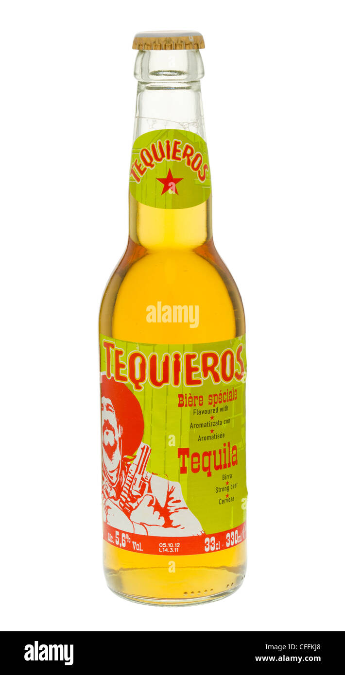 Bottle of Tequieros Beer Stock Photo - Alamy