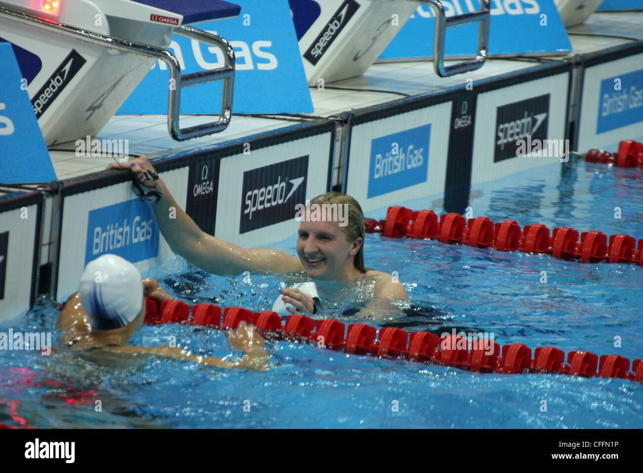 Rebecca Adlington After Winning The Womens Open 800m Freestyle Final