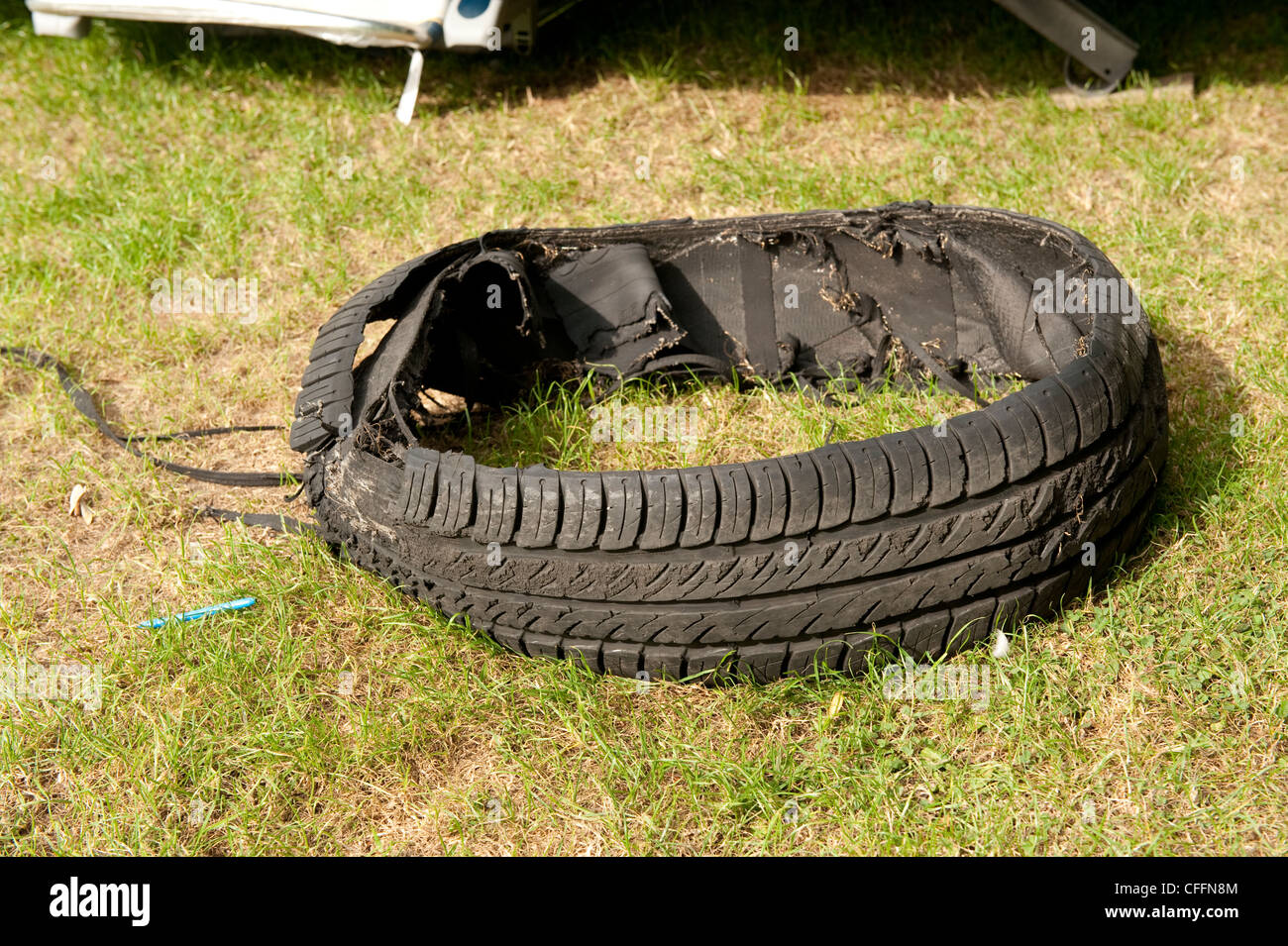 Blown out tyre hi-res stock photography and images - Alamy