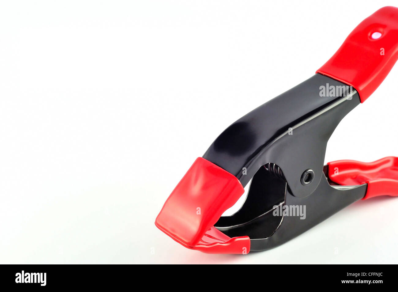 big clamp on white background Stock Photo - Alamy