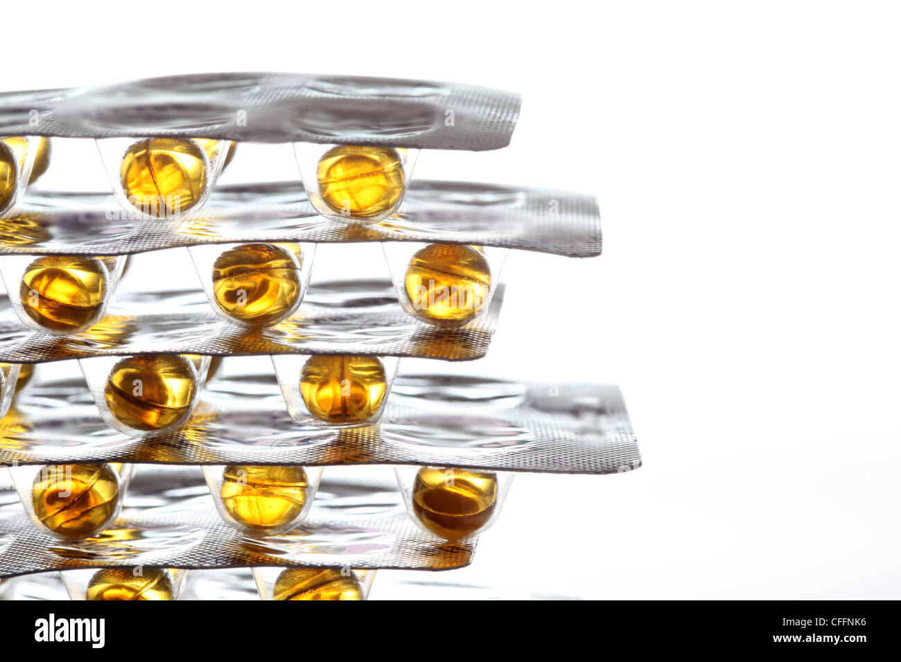 package of fish oil pills over the white background Stock Photo - Alamy