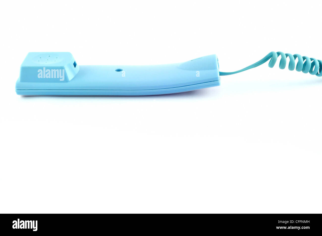 telephone receiver on white, isolated Stock Photo - Alamy