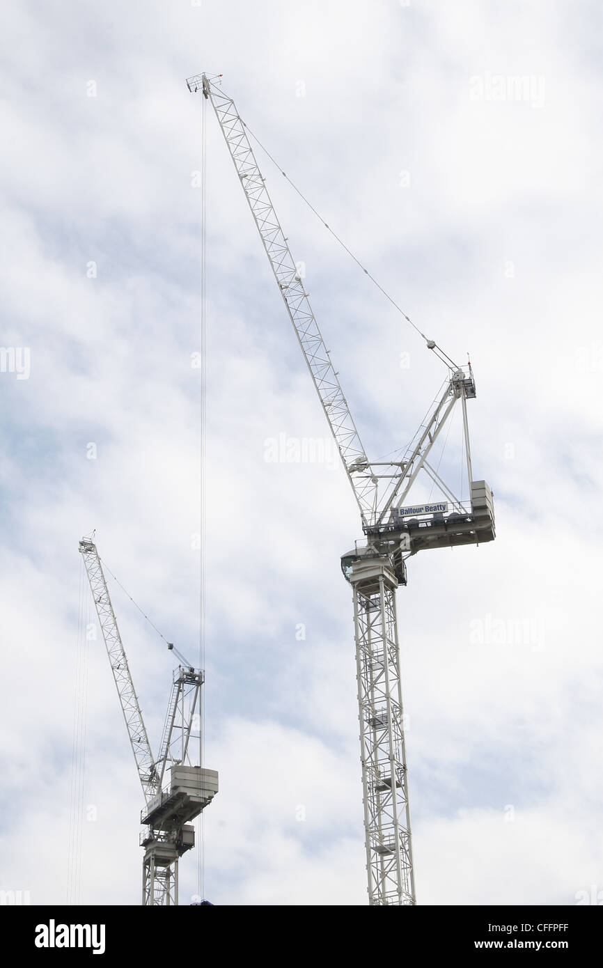 Balfour Beattycranes. Snow Hill, London, England, UK Stock Photo - Alamy