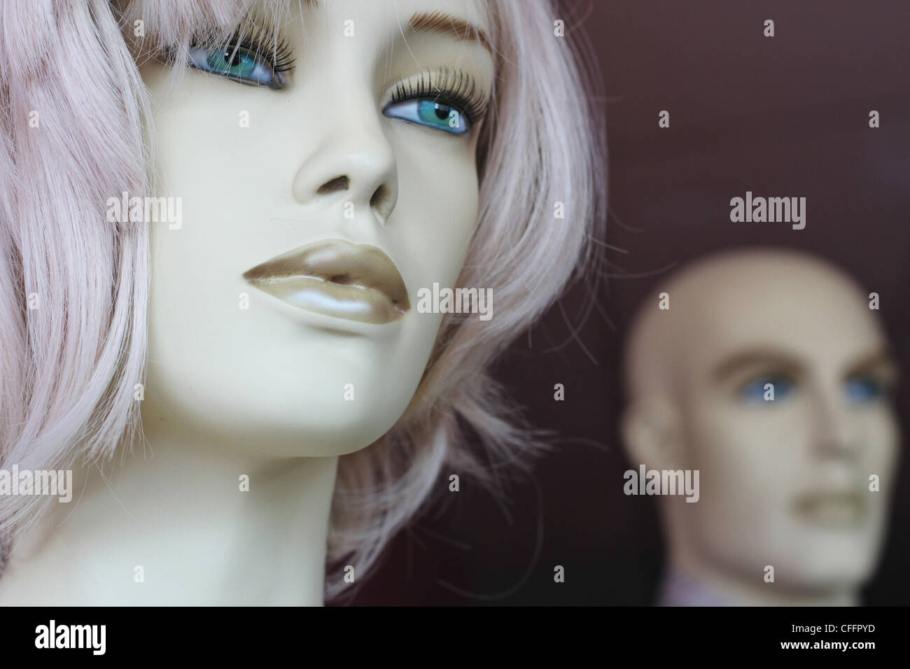 Female mannequin pink hair pink hi-res stock photography and images - Alamy