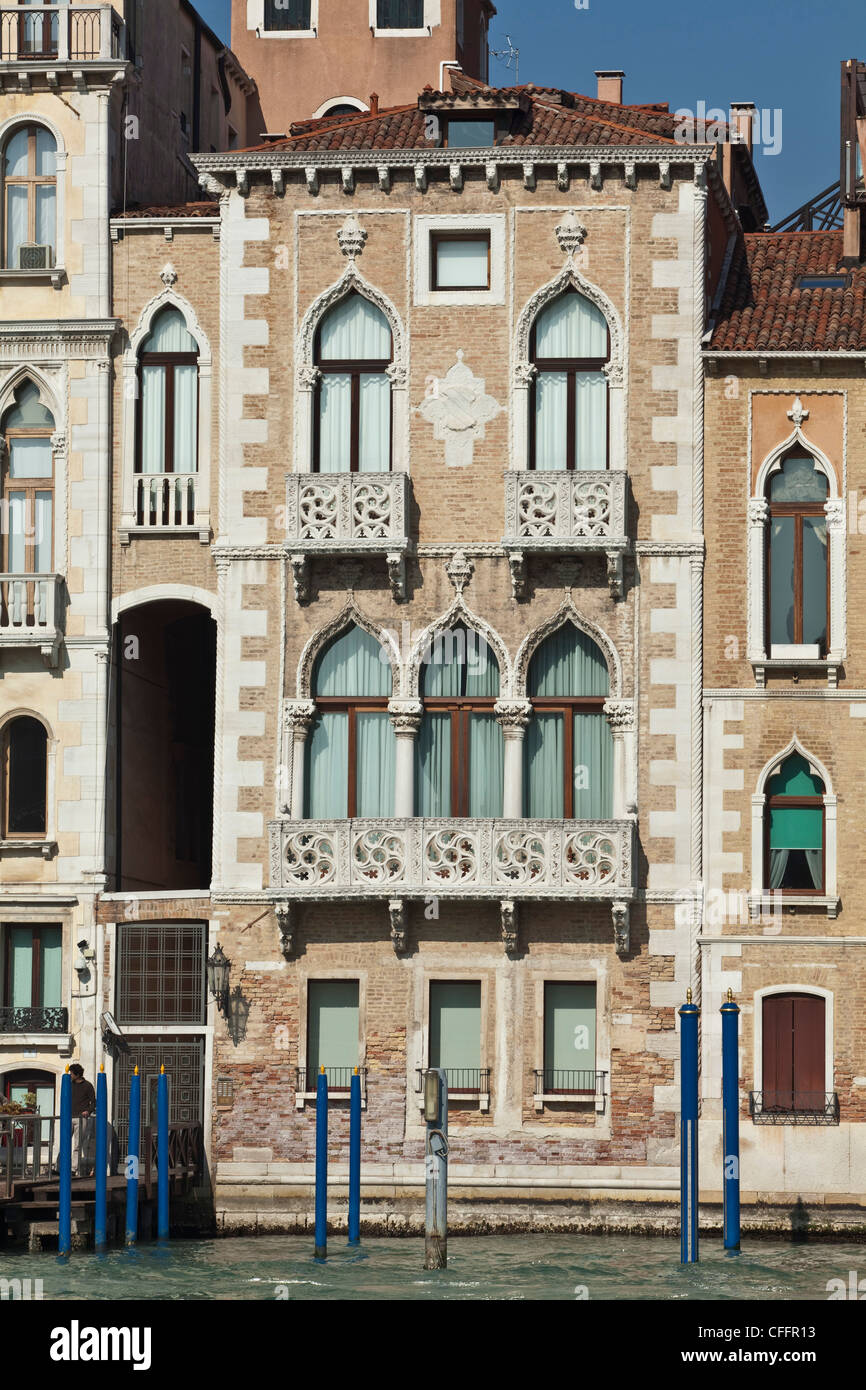 Beautiful Venetian Architecture on The Grand Canal, Venice, Italy Stock ...
