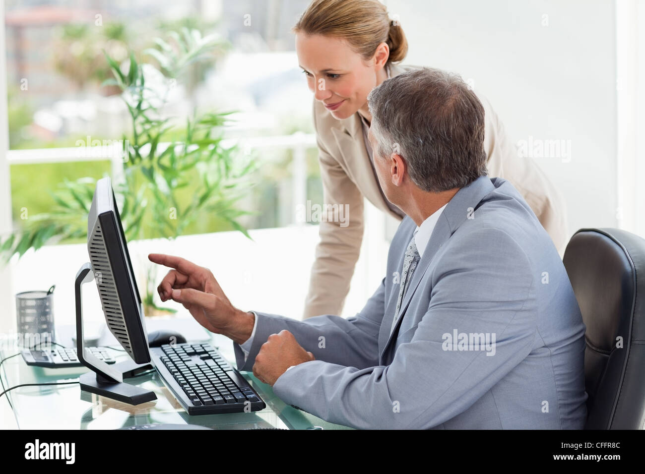 Company people working Stock Photo - Alamy