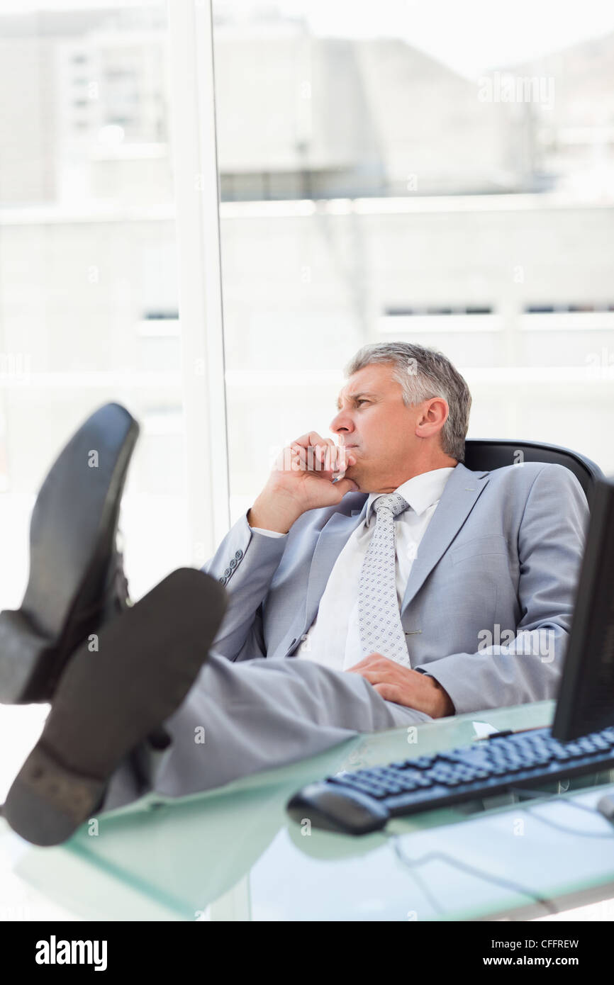 Boss Feet On Table High Resolution Stock Photography and Images - Alamy