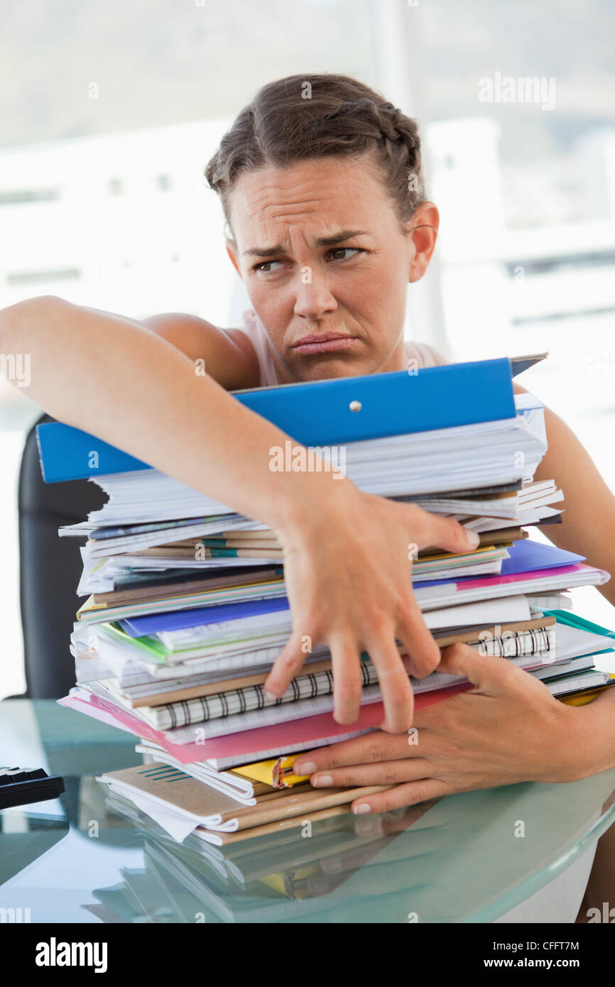 Woman getting frustrated working hi-res stock photography and images ...