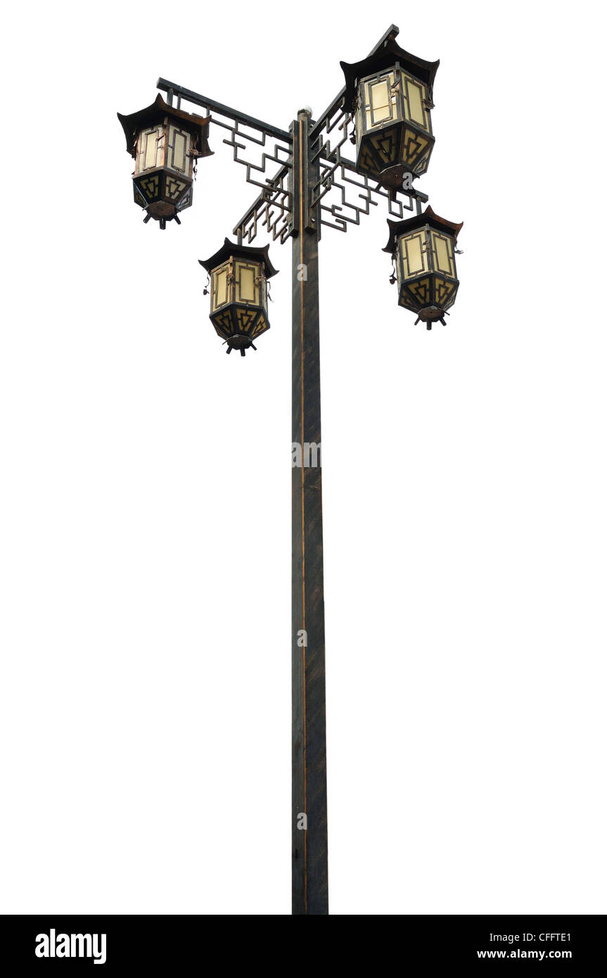 Traditional old fashioned black lamp post hi-res stock photography and ...