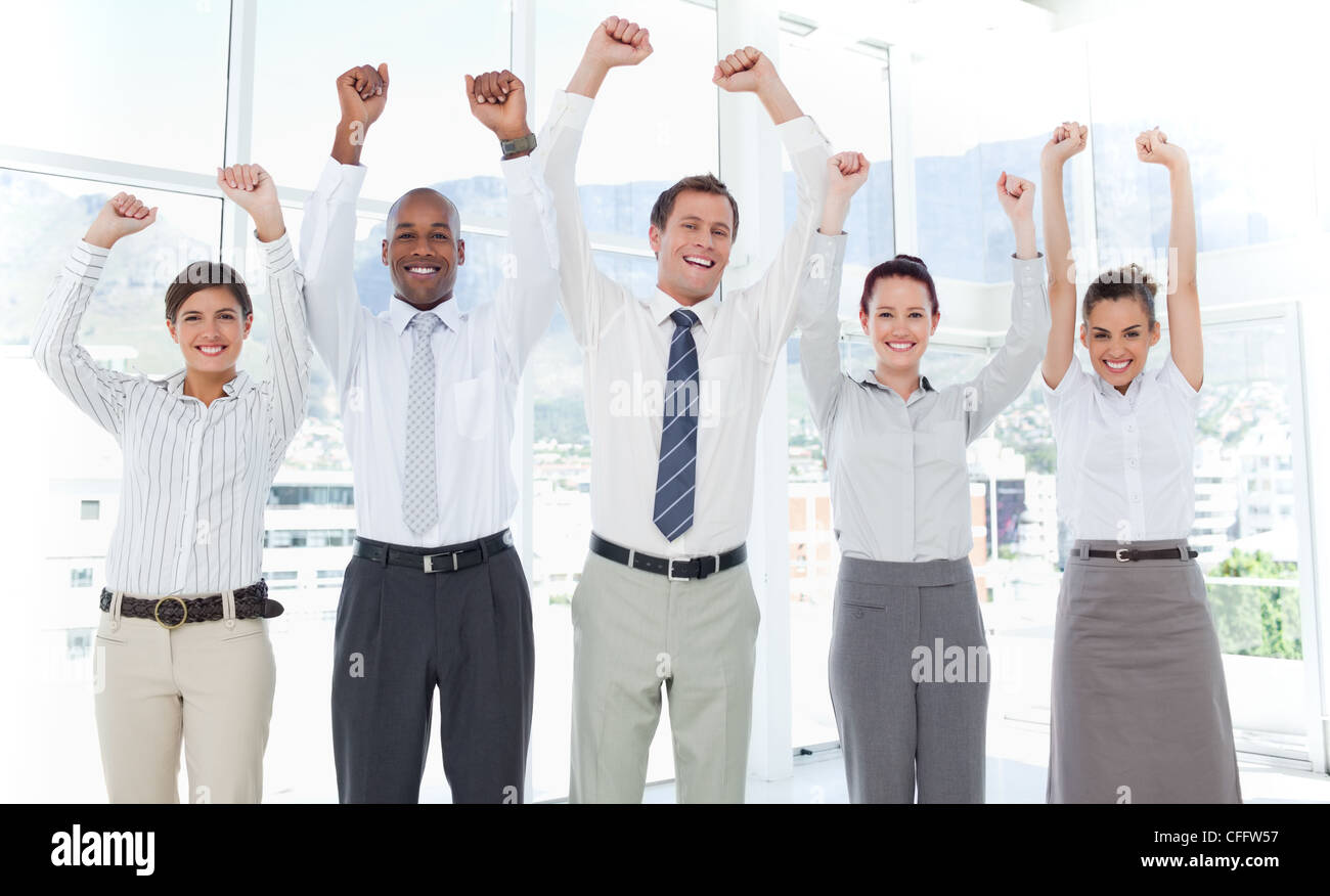 Team cheering hi-res stock photography and images - Alamy