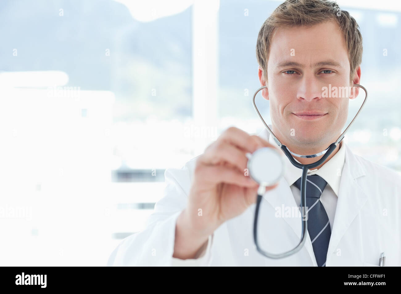 Doctor with stethoscope Stock Photo - Alamy