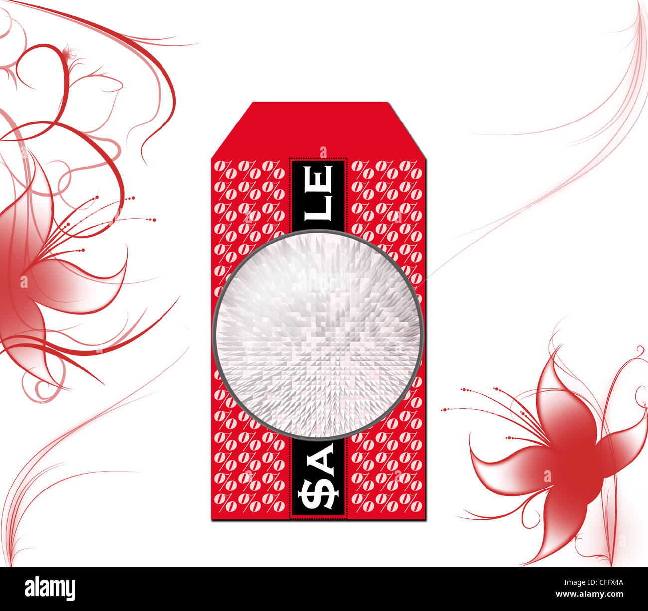 Sale tag and Chinese red envelope design Stock Photo - Alamy