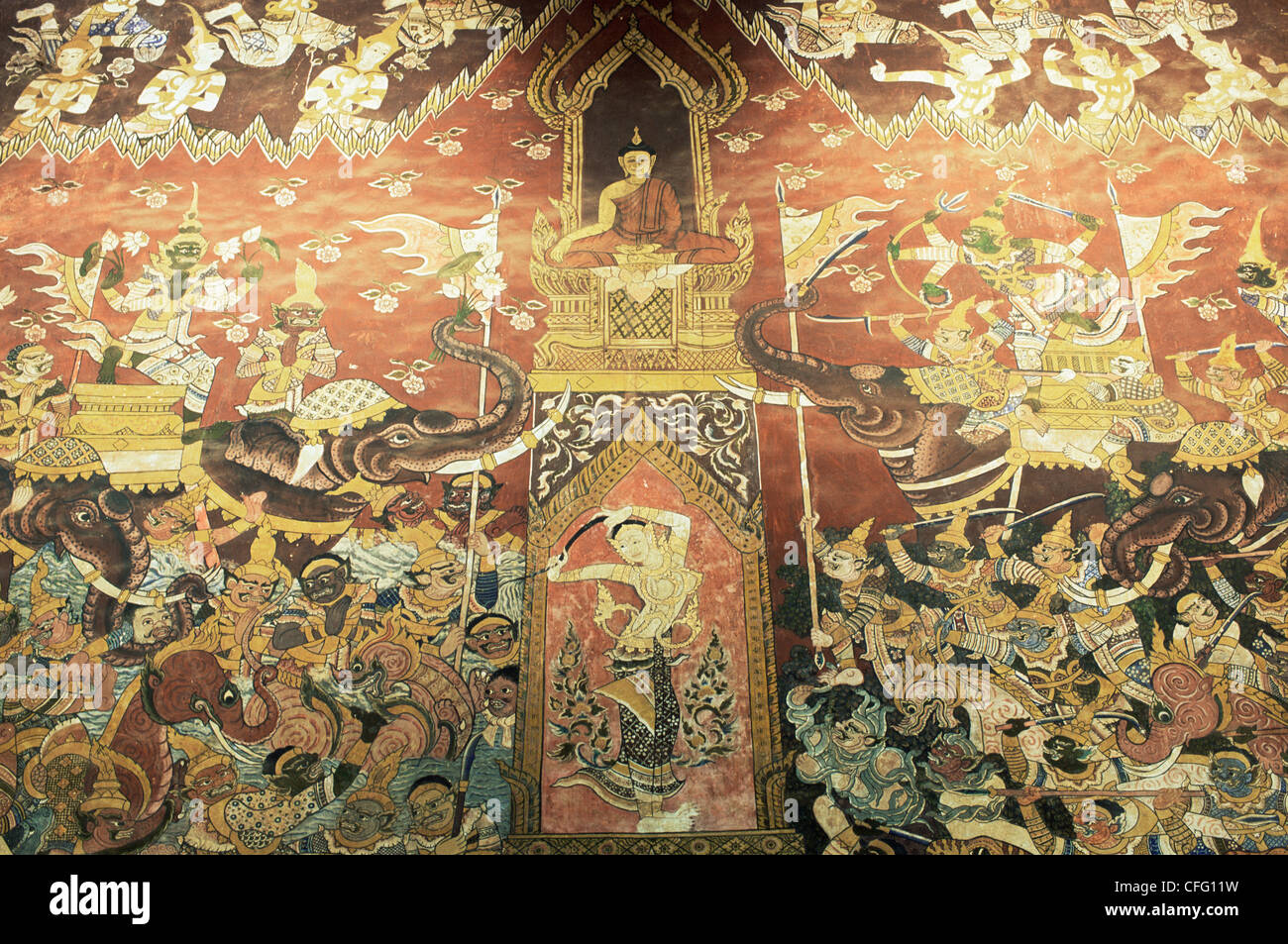 Murals depicting scenes from ramayana hi-res stock photography and ...