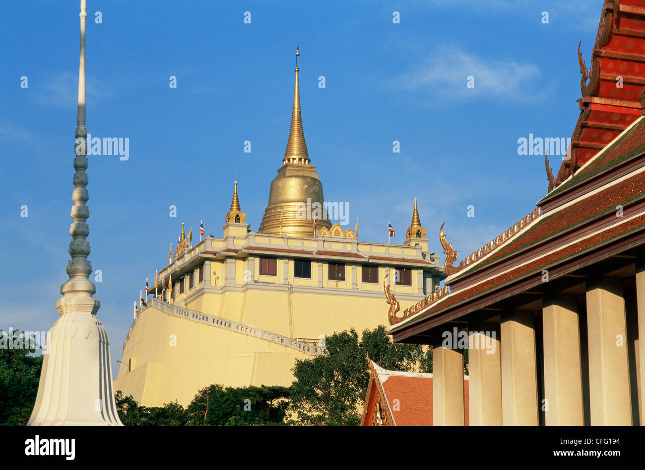 Thailand, Bangkok, Wat Saket, The Golden Mount Stock Photo - Alamy