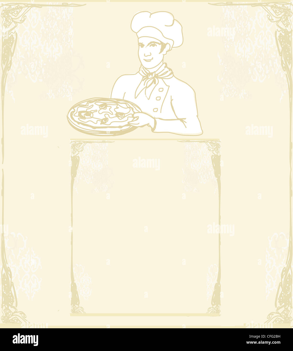 Pizza Menu Template Stock Photo - Alamy