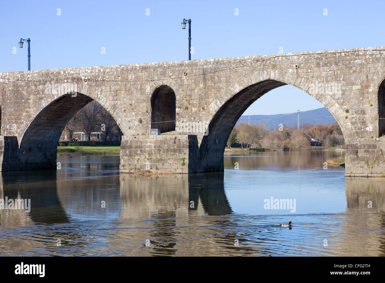 roman bridge of Ponte de Lima in Portugal Stock Photo - Alamy