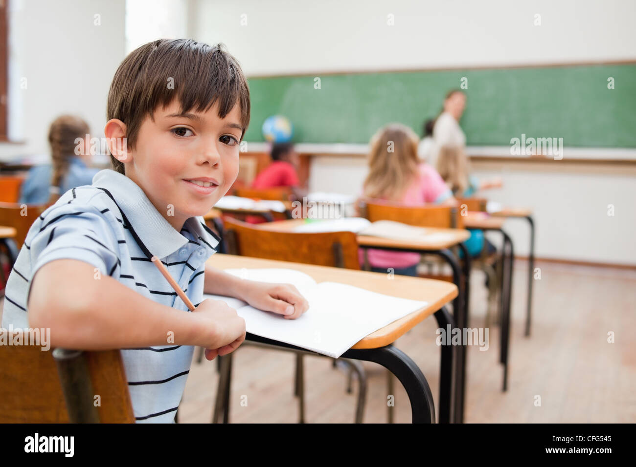 Boy turned around in hi-res stock photography and images - Alamy