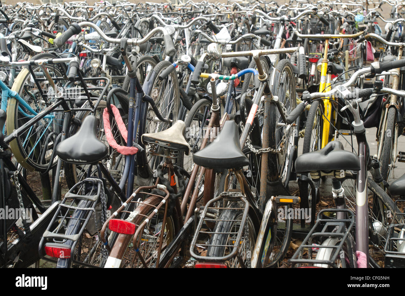 Amsterdam bike rack hi-res stock photography and images - Alamy