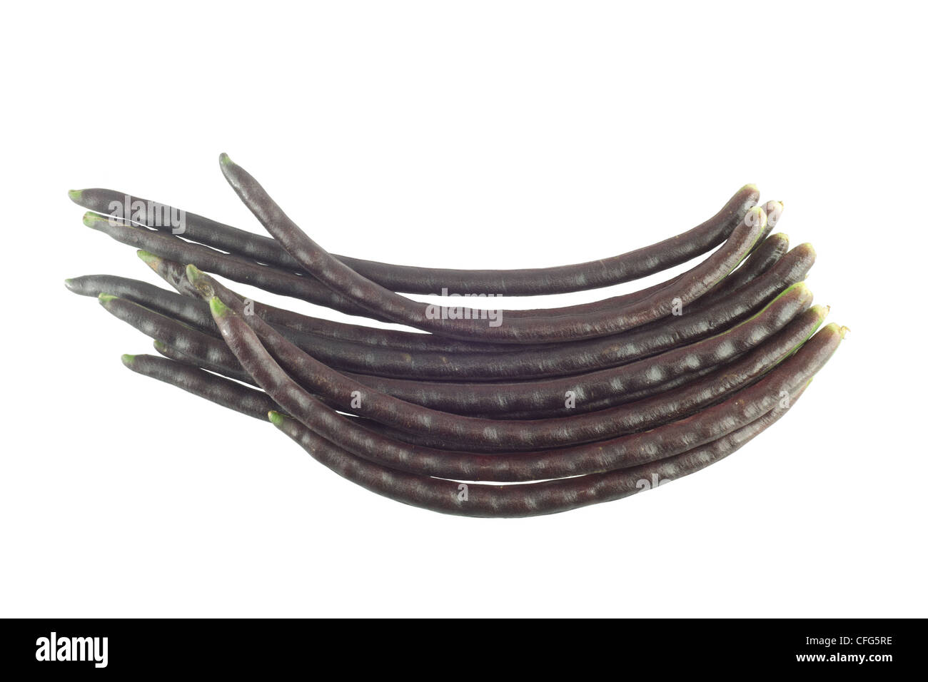 Red string bean isolated on white background Stock Photo - Alamy