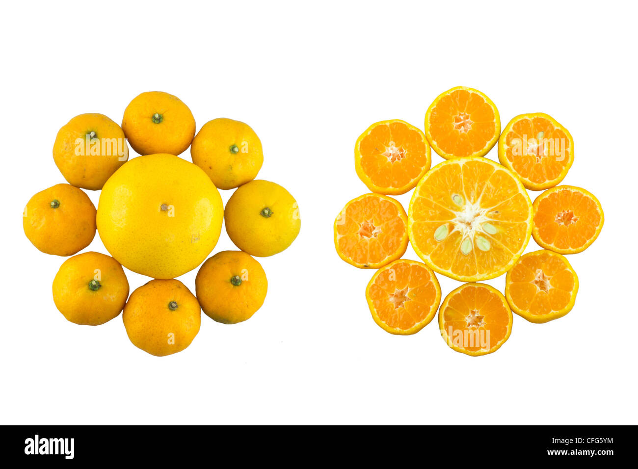 small orange isolated on white background Stock Photo - Alamy