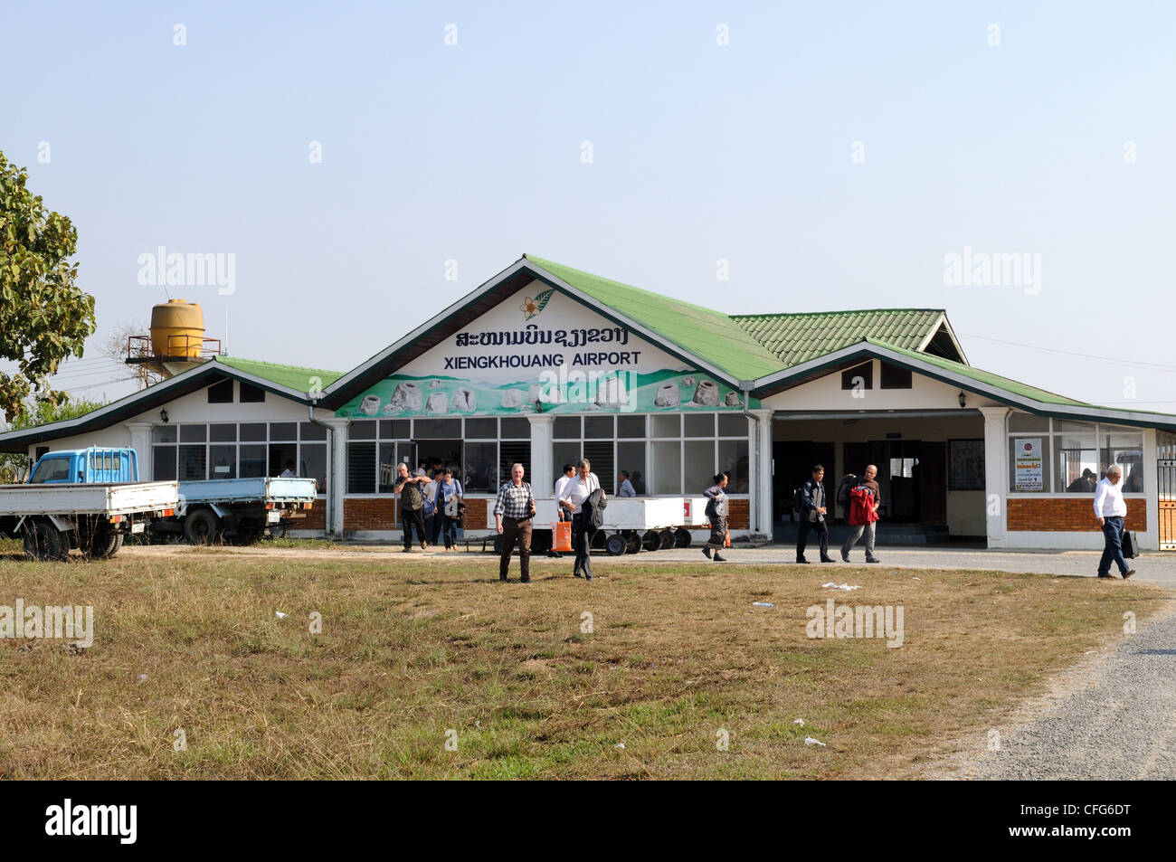 Xieng Khouang Airport building Phonsavan laos Stock Photo - Alamy