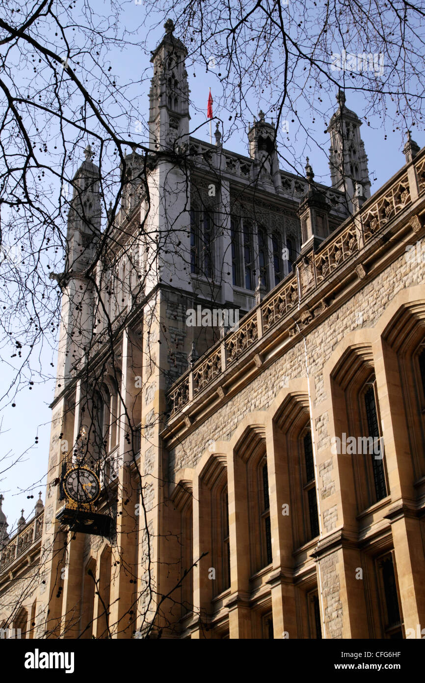 Kings College Maughan Library London view from Fetter Lane Stock Photo ...