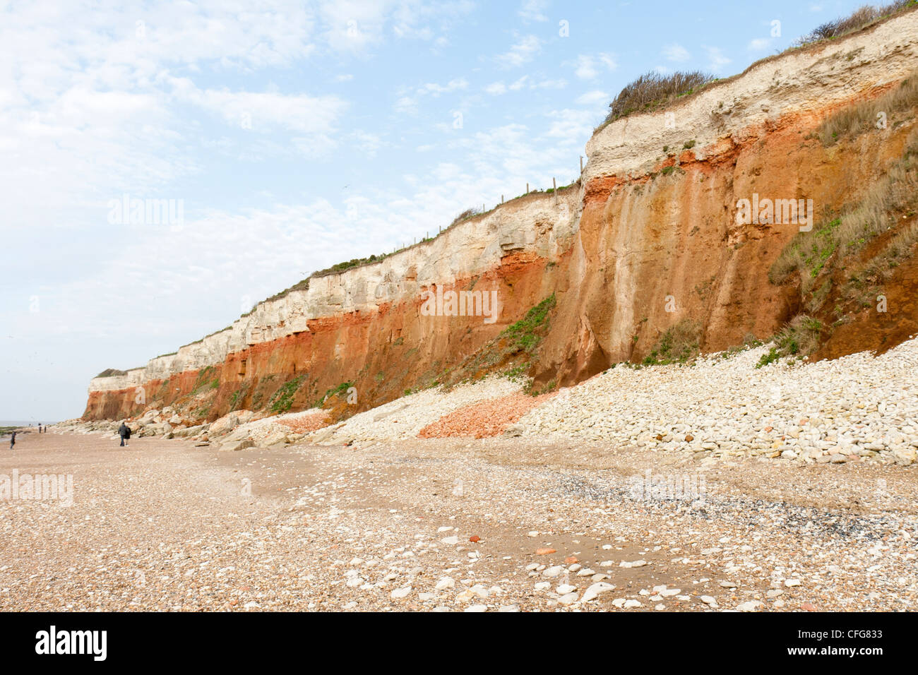 The cliffs hunstanton, England Stock Photo - Alamy