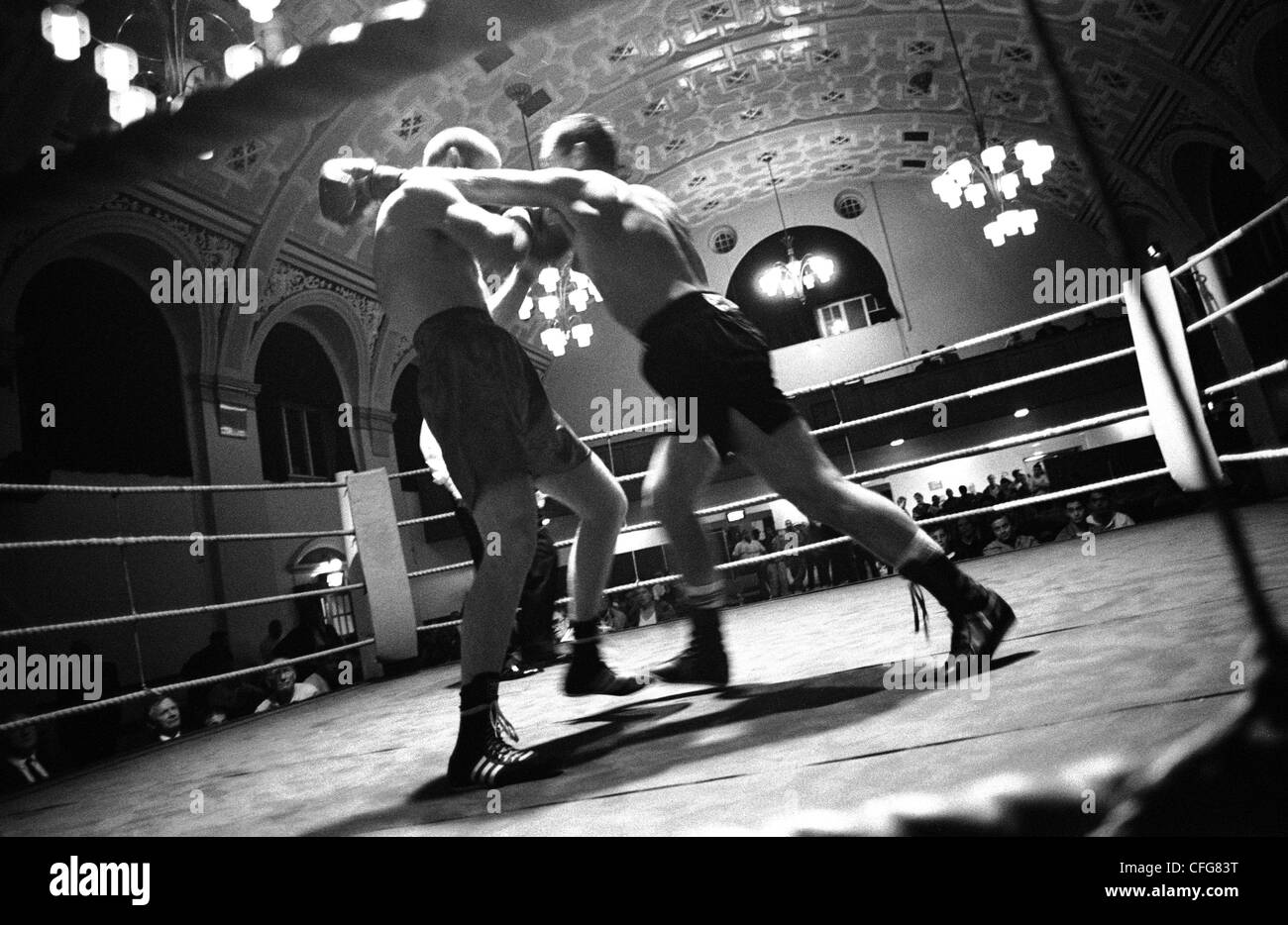 A boxing match in London Stock Photo - Alamy