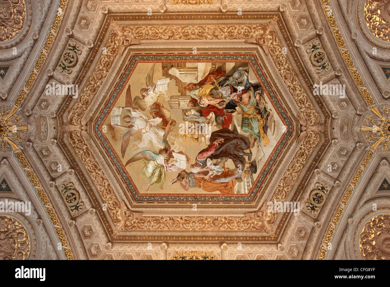 Painted ceilings in the Vatican City Stock Photo - Alamy