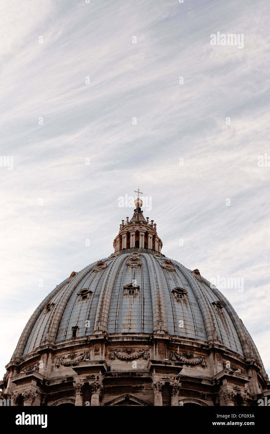 The dome of St. Peter's Basilica in the Vatican City Stock Photo - Alamy