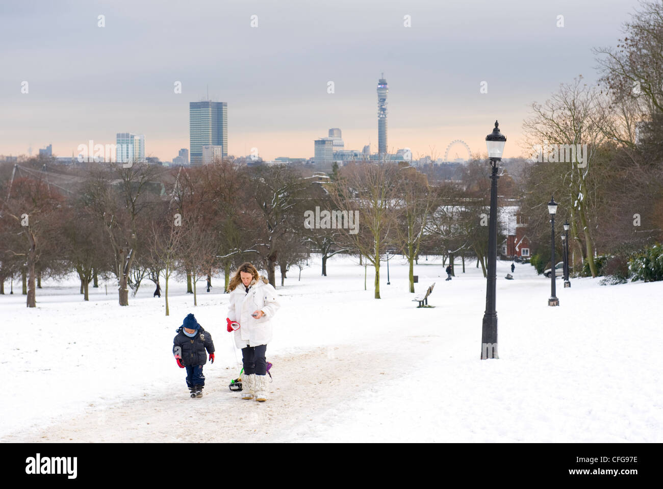 Primrose hill view winter hi-res stock photography and images - Alamy
