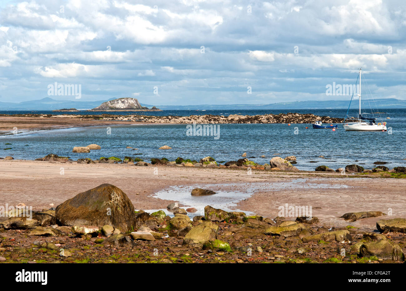 scotland east lothian north berwick beach Stock Photo - Alamy