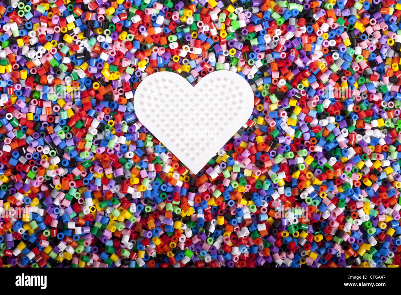 Plastic heart beads hi-res stock photography and images - Alamy