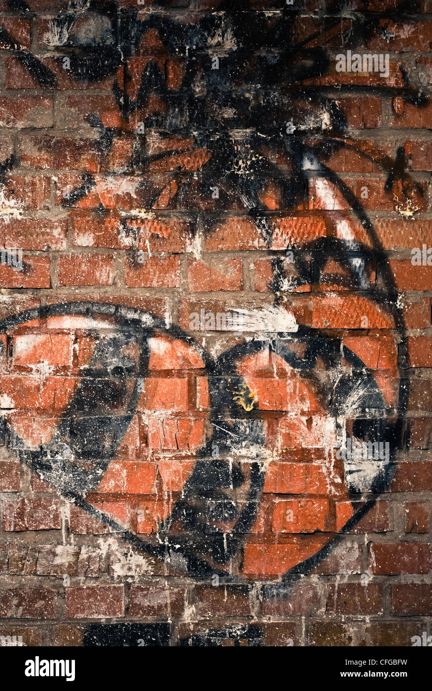 Brick wall graffiti Stock Photo - Alamy