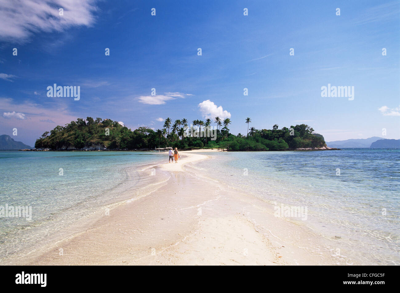 Philippines, Palawan, Bacuit Bay, El Nido, Snake Island Stock Photo - Alamy