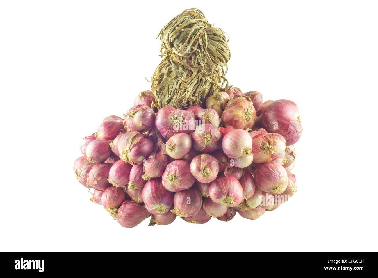 Shallots isolated on white background Stock Photo - Alamy