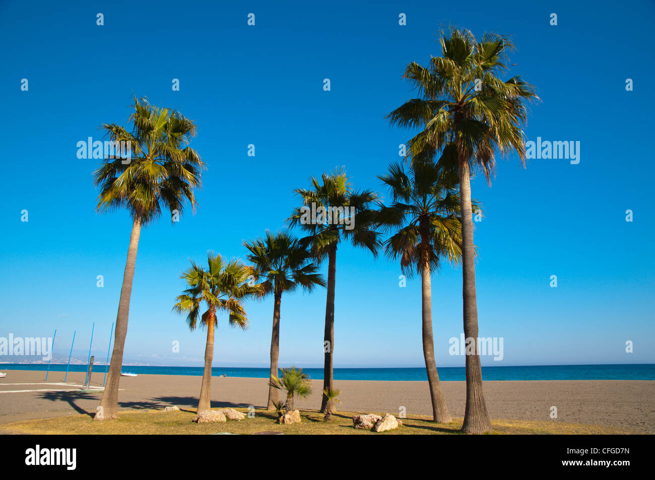 Playamar beach Torremolinos resort Costa del Sol coast the Malaga ...