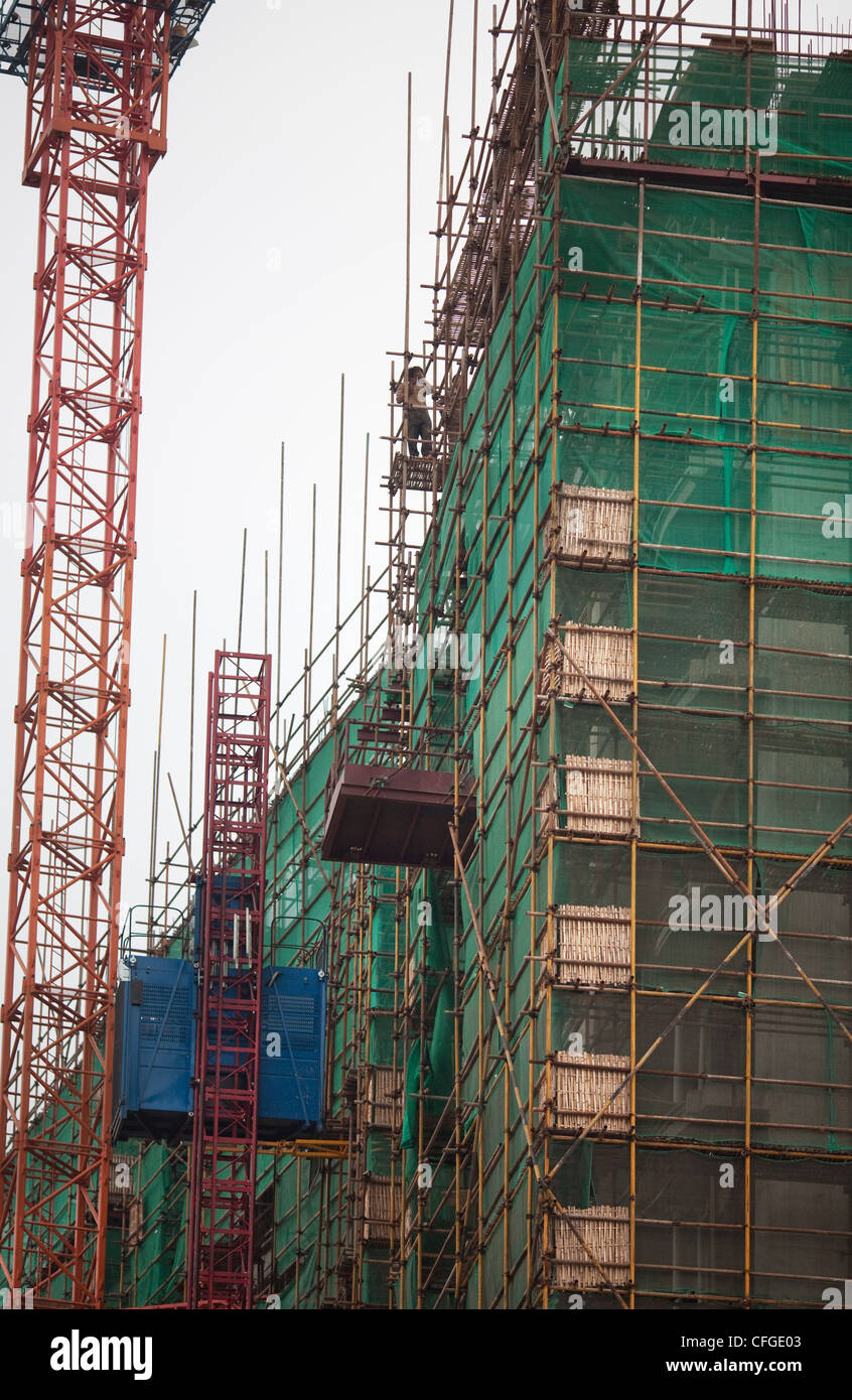 Building, construction and development in Shanghai, China Stock Photo ...